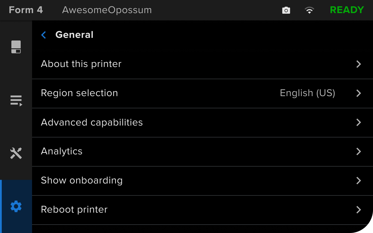 Setting up Open Material Mode (SLA)